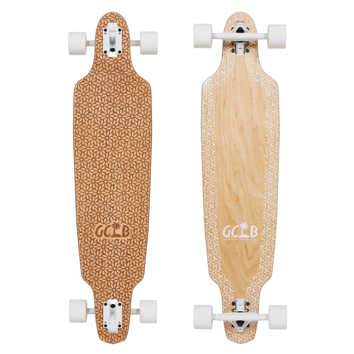 Laser-Cut Daisy Bloom Dropthrough Longboard | Texture – Gold Coast ...