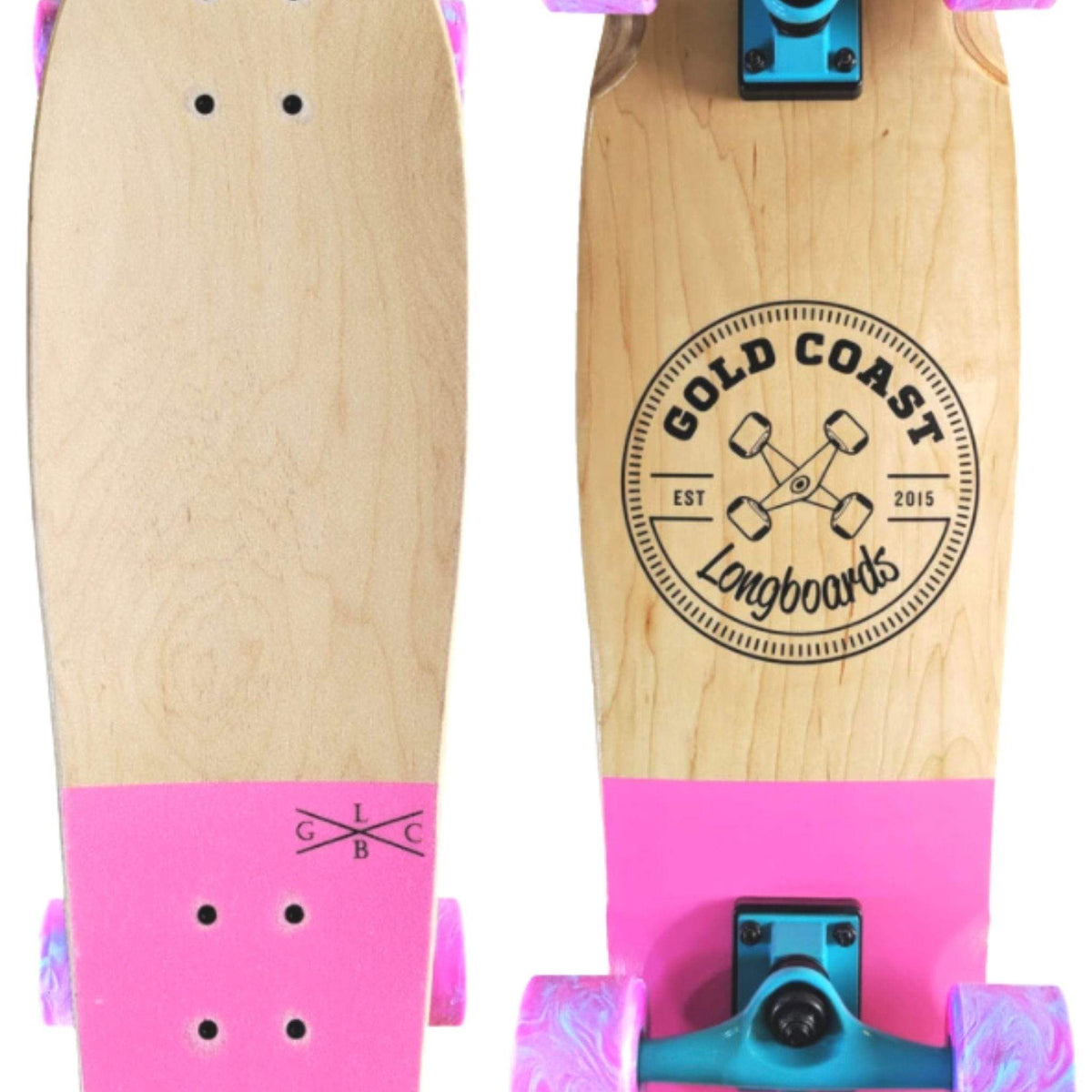Cruiser Skateboard - Pink Diptail Cruiser | GCLB | Gold Coast Longboard ...
